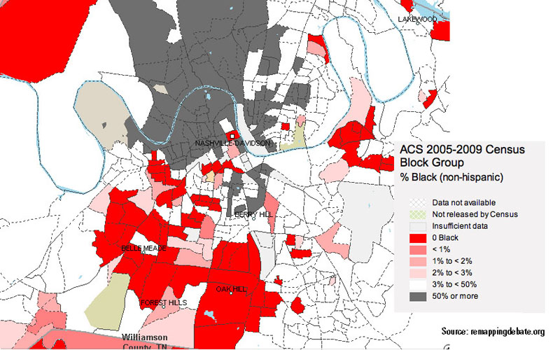 New Interactive Maps Show Plenty of Segregation in Nashville and ...