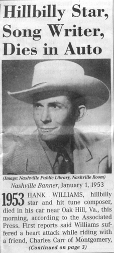 hank williams article