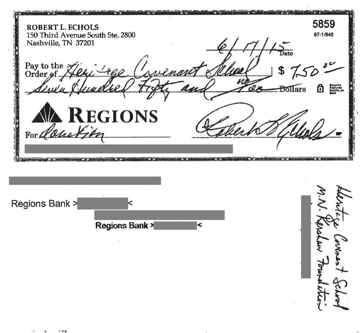 cancelled check example