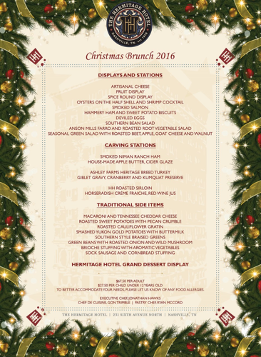 The Hermitage Hotel's Annual Christmas Day Feast | | nashvillescene.com