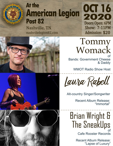 Tommy Womack, Laura Rabell, Brian Wright & the SneakUps ...