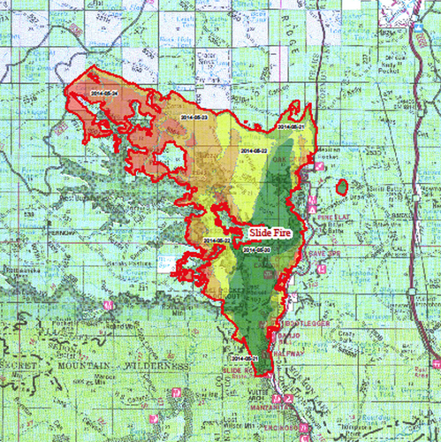 Sunday Morning Slide Fire Update | News | naztoday.com
