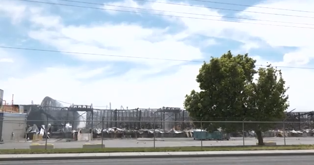 Lineage Logistics warehouse fire in Finley flares up due to dried out ...