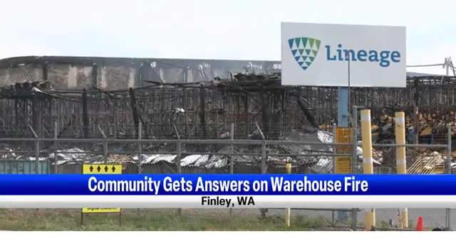 Finley residents get answers a week after Lineage warehouse fire | News ...