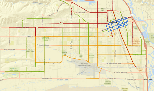 Yakima snow routes and plow priority map | News | nbcrightnow.com