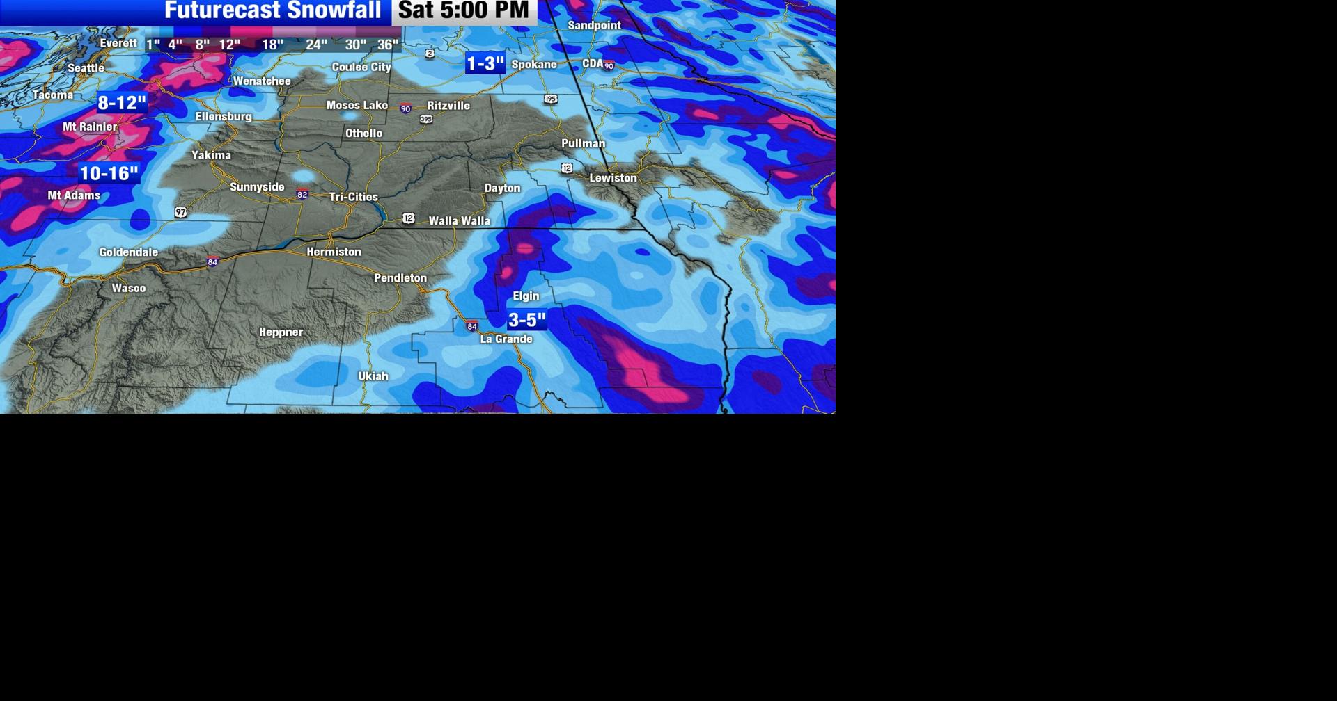 Dry, gusty winds will help break up overnight clouds while snow ...