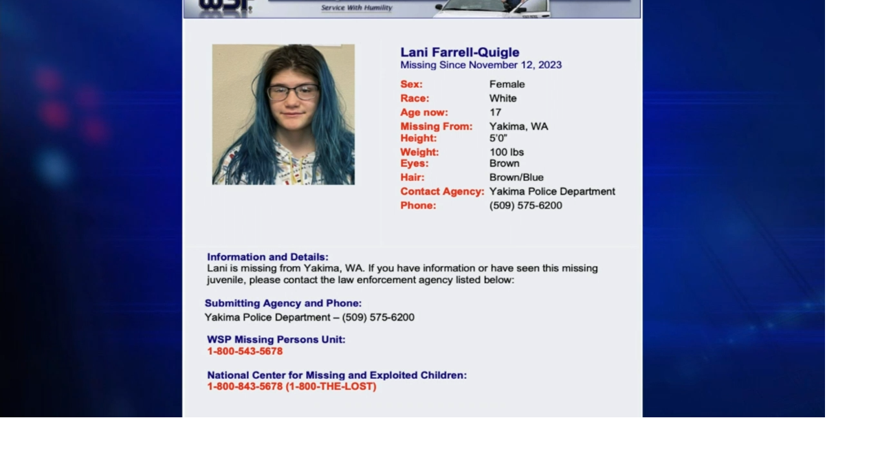 17-year-old girl from Yakima missing since Nov. 12 | News | nbcrightnow.com
