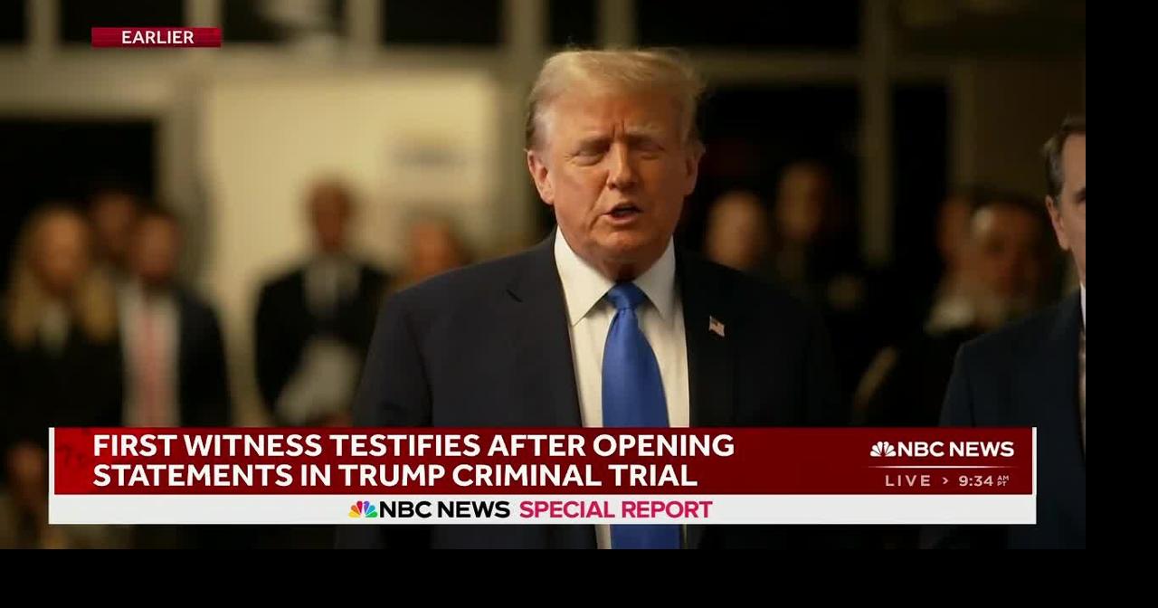 NBC News Special report: First witness testifies after opening ...