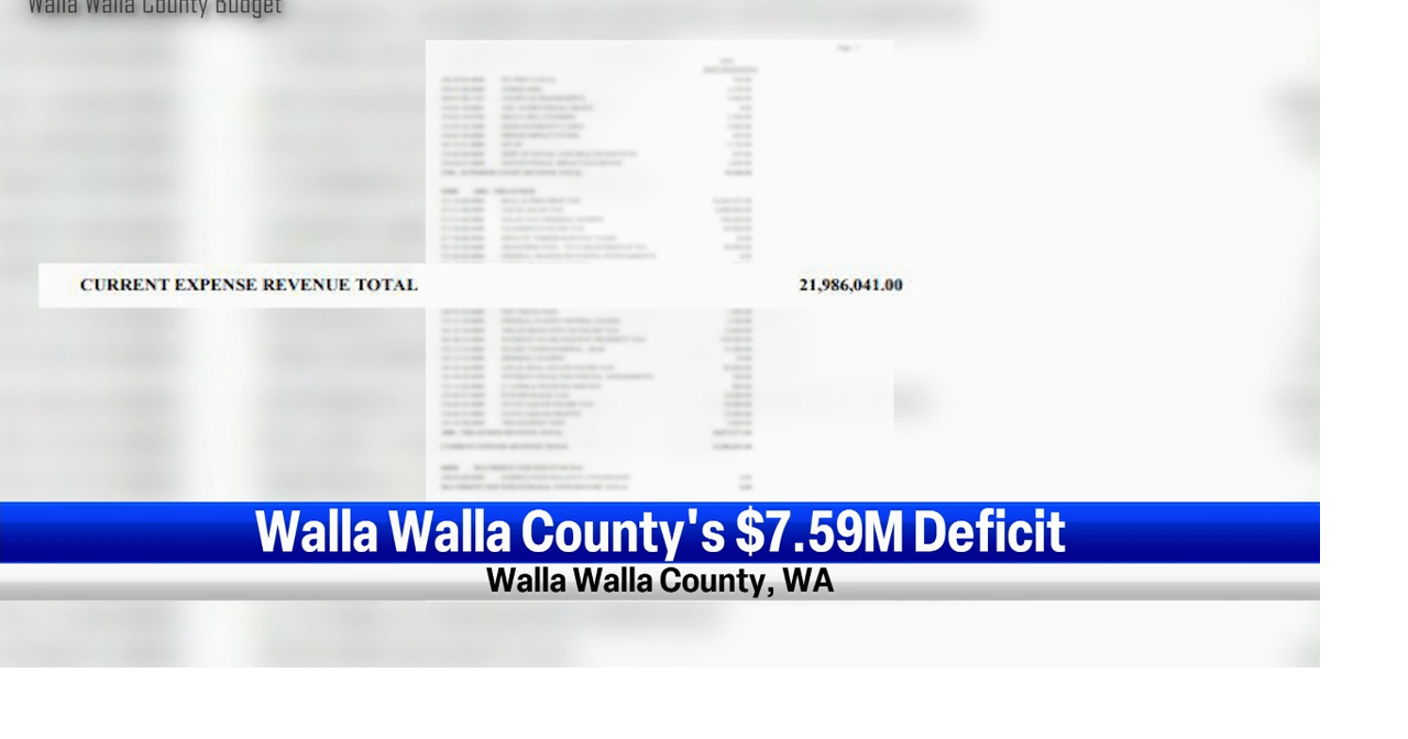 Walla Walla County faces $7.5M budget deficit | News | nbcrightnow.com