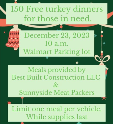 Free turkey dinners will be handed out in Sunnyside on Dec. 23 | News ...