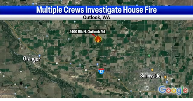 Crews respond to house fire on Outlook Road in Yakima County | Fire ...