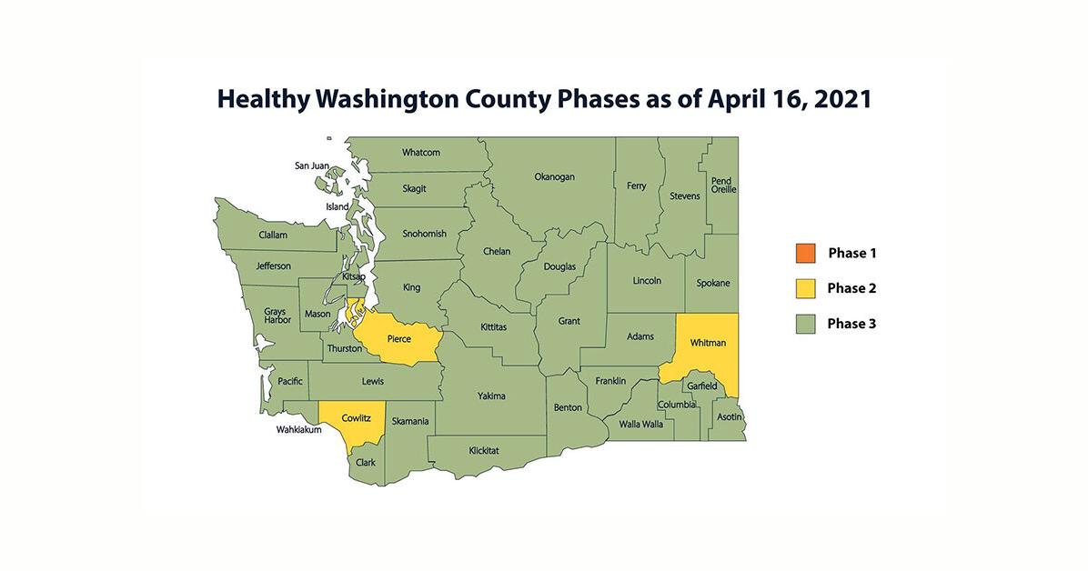 Gov. Inslee announces three Counties to move to Phase 2 | Coronavirus ...