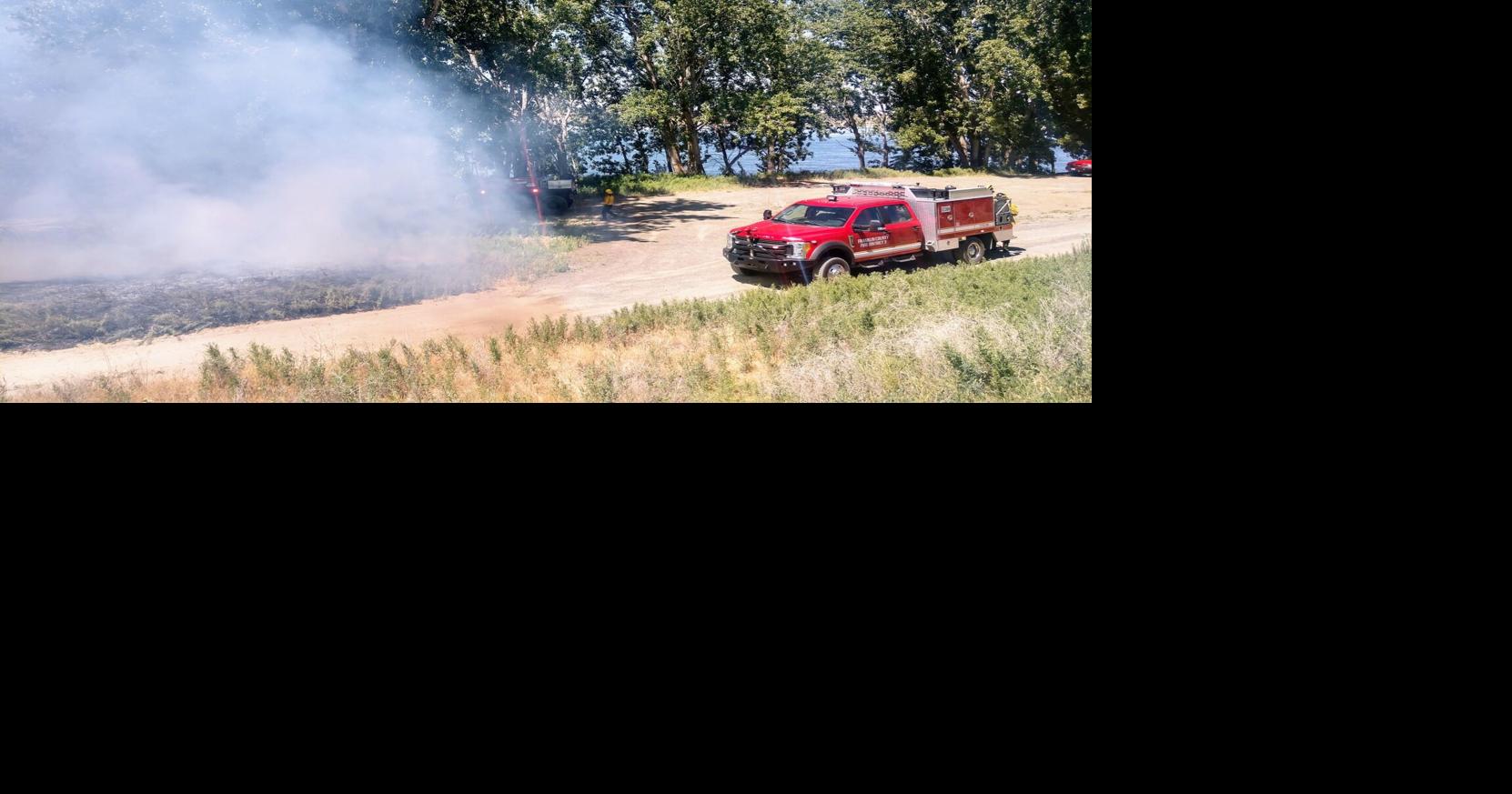 Wildland fire on Columbia River Road not threatening buildings | News ...