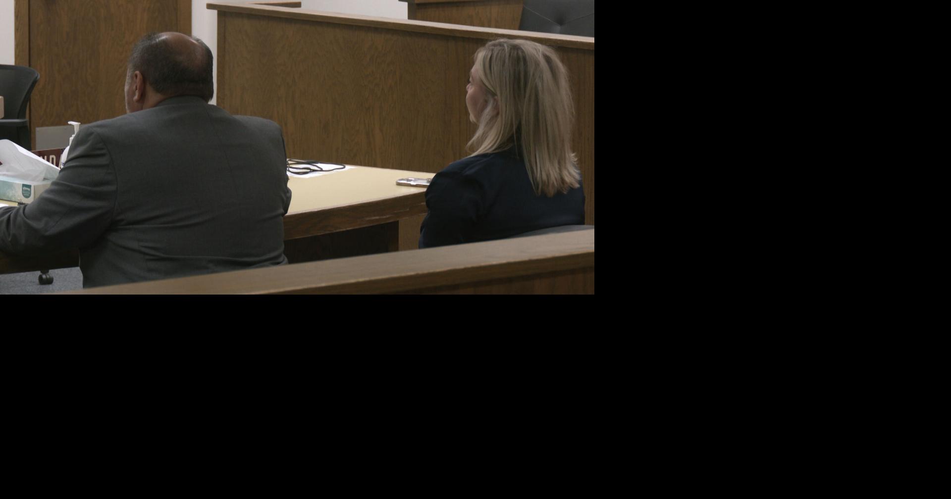 Amy Yarger at August 17's court hearing for fourth-degree assault ...