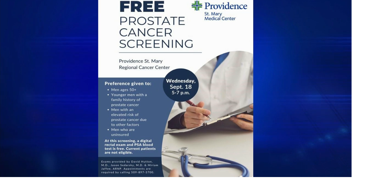 Free prostate cancer screenings available in Walla Walla Sept. 18 ...