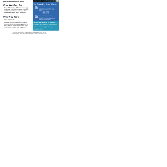 PFAS testing flyers | | nbcrightnow.com