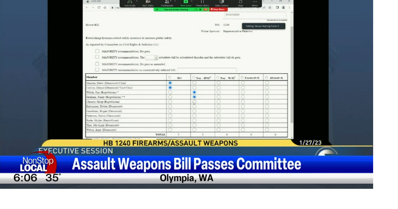 WA Gun Bill Moves to House | News | nbcrightnow.com