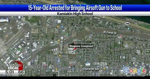 Kamiakin High student arrested for carrying airsoft gun at school ...