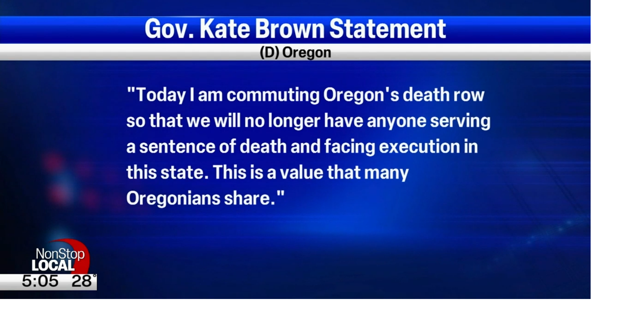 Oregon Governor turns all state death row sentences to life ...