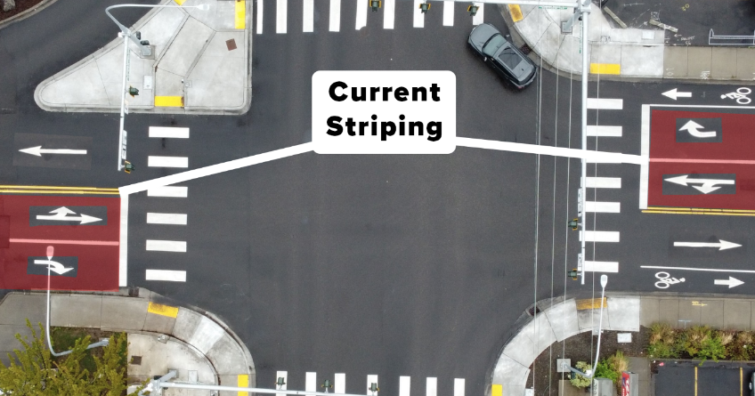 Current striping at intersection | | nbcrightnow.com