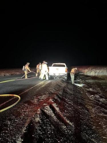 BCSO find stolen truck on fire near Finley | News | nbcrightnow.com