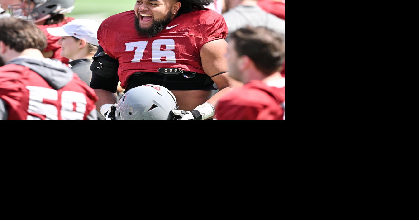 Entering third season as a football player, Washington State's Esa Pole ...