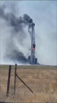 Juniper Fire burning over 200-acres south of Bickleton, Washington ...
