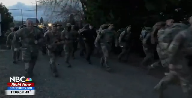 Army soldiers marched nearly 20 miles in the dark, less than half ...