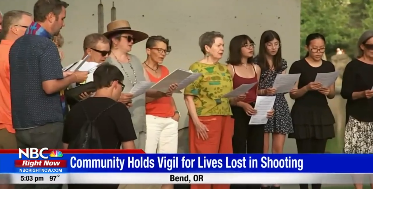 Community members hold vigil for Bend shooting victims | News ...