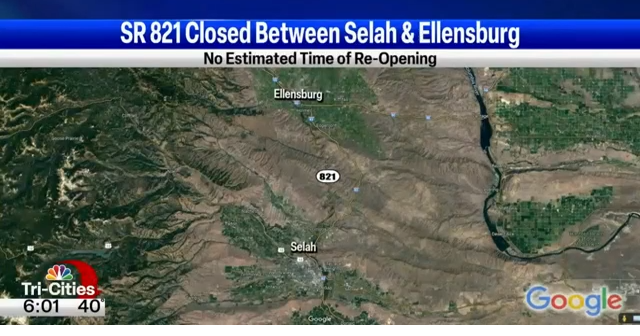 UPDATE: SR 821 through Yakima River Canyon reopened | News ...