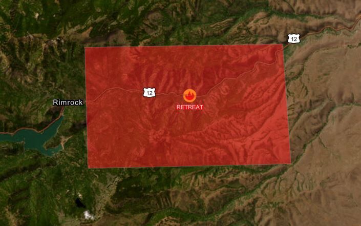 Retreat Fire in Rimrock surpasses 45k acres, evacuation notices to be ...