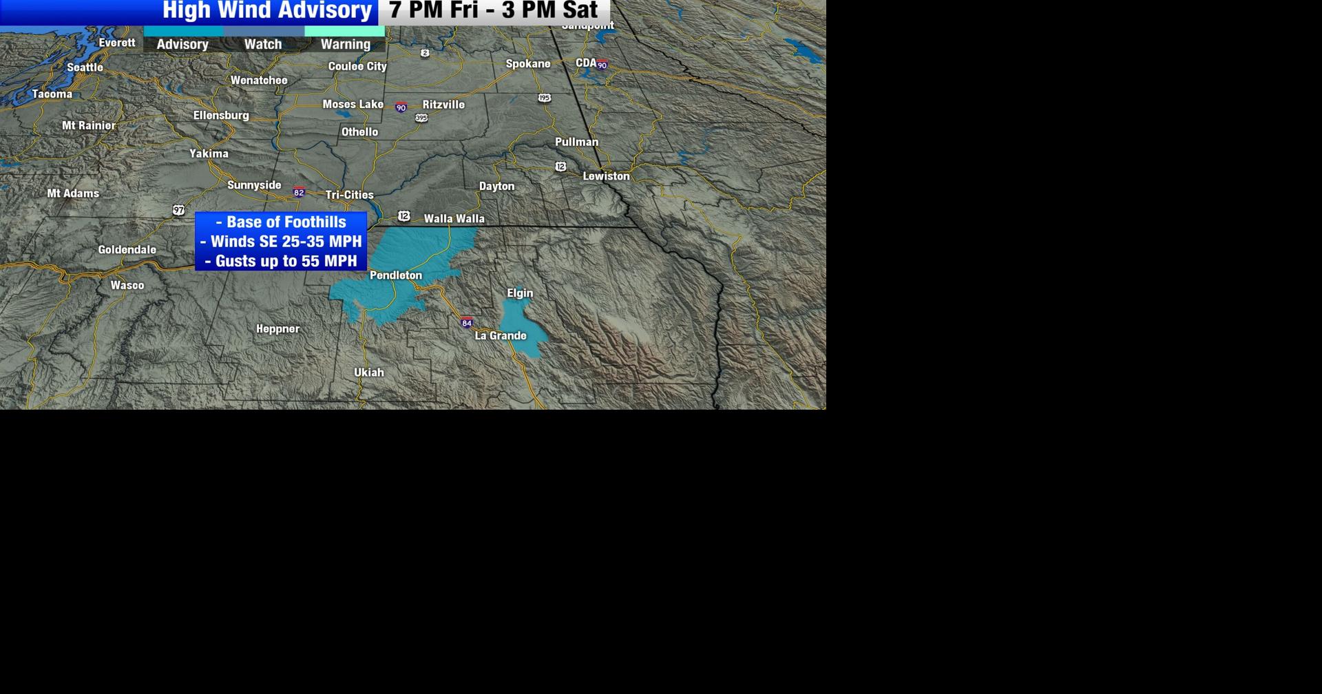 One more sunny day before an uneasy weather pattern provides gusty ...