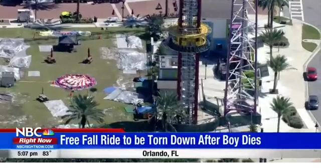 Florida drop tower will be taken down after teen's death | Top Video ...