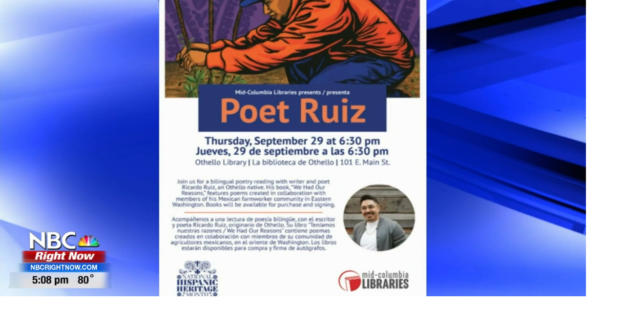 Poet Ricardo Ruiz to give bilingual readings in Othello and Pasco ...