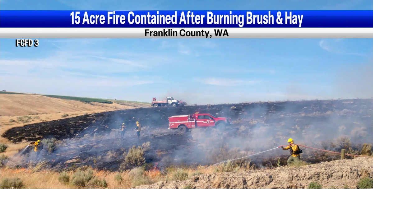 Fire crews control 15-acre hay fire in rural Franklin County | Fire ...