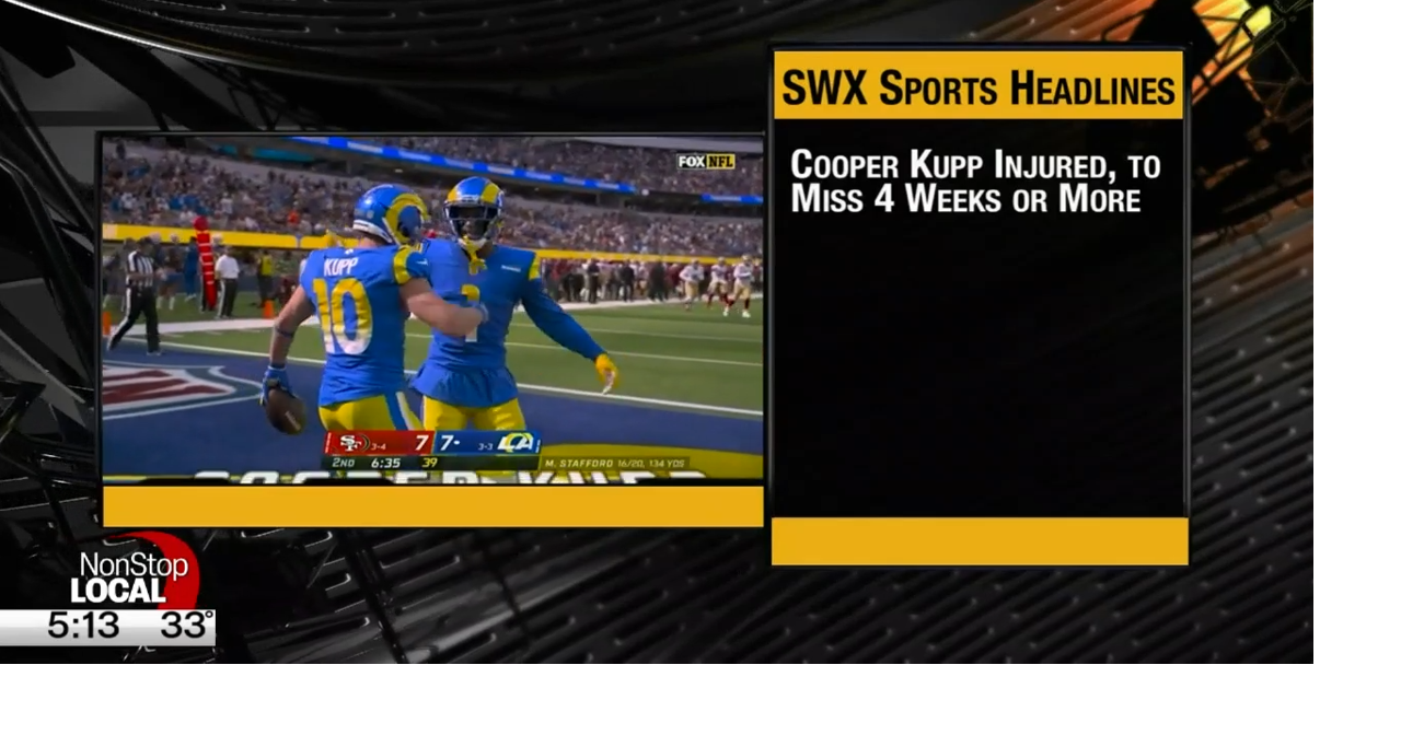 Rams Cooper Kupp Placed On Ir Will Miss At Least Four Games After