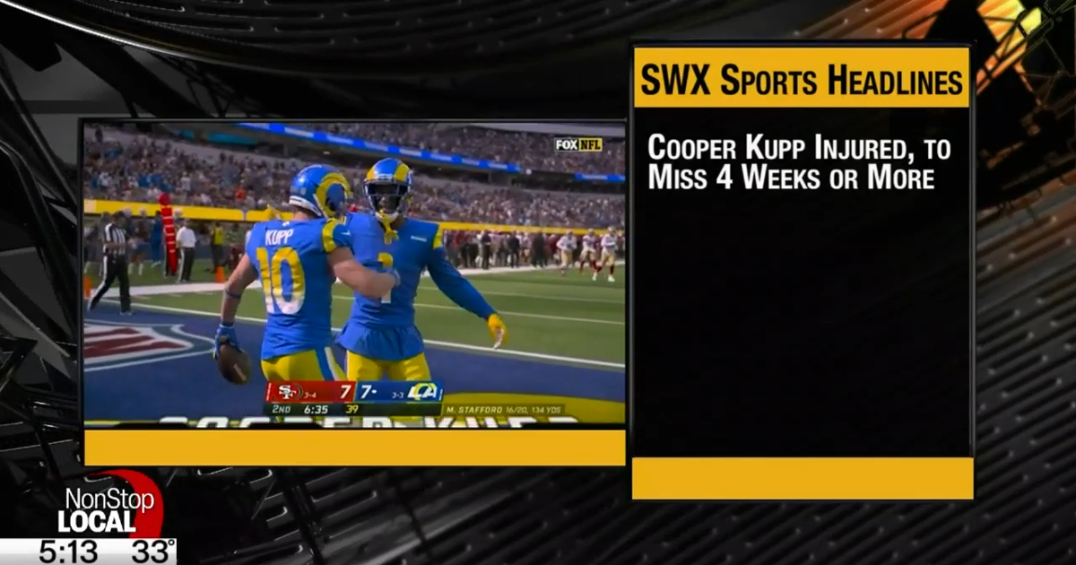 Rams Cooper Kupp Placed On Ir Will Miss At Least Four Games After