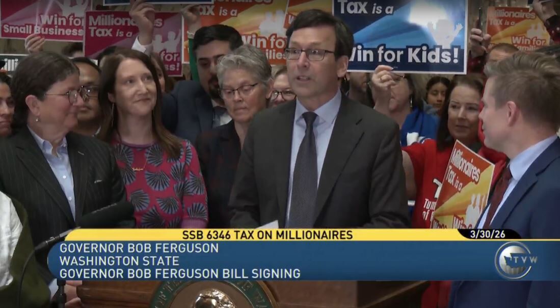 Washington governor signs income tax on earnings over $1 million ...