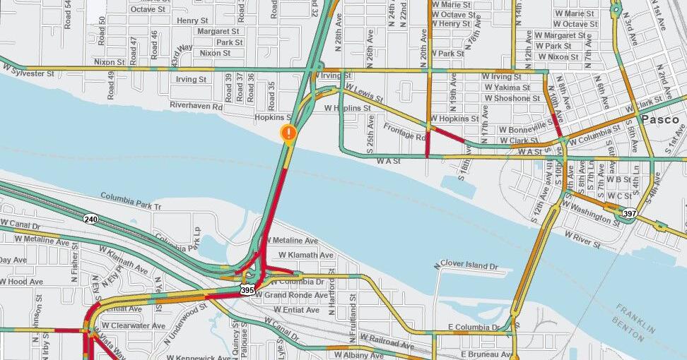 Blue bridge lane closures for maintenance between Pasco and Kennewick ...