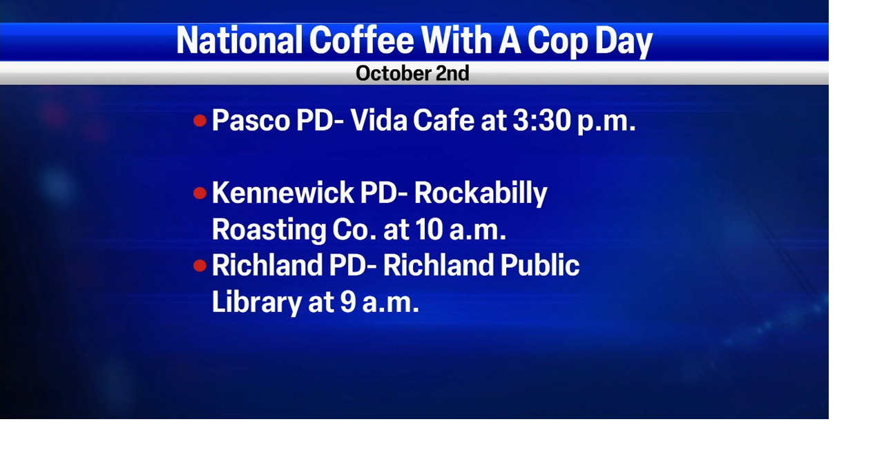 Police departments across the region hosting National Coffee with a Cop ...