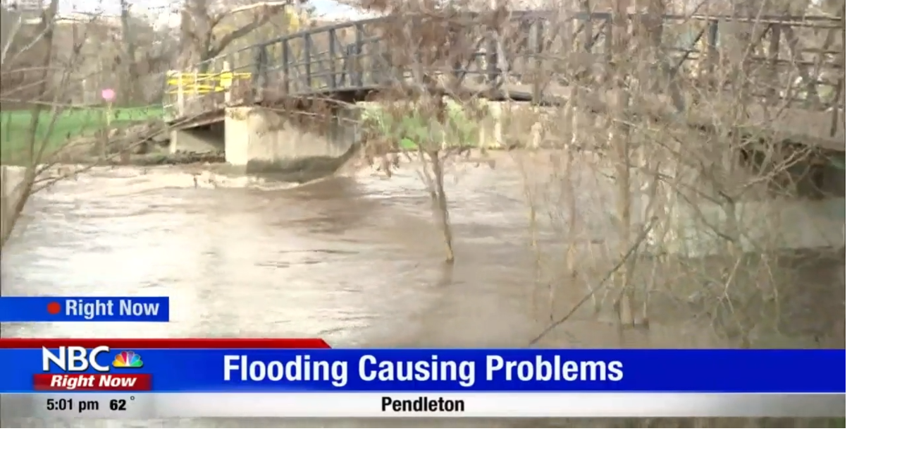 Flooding at McKay Creek in Pendleton | Top Video | nbcrightnow.com