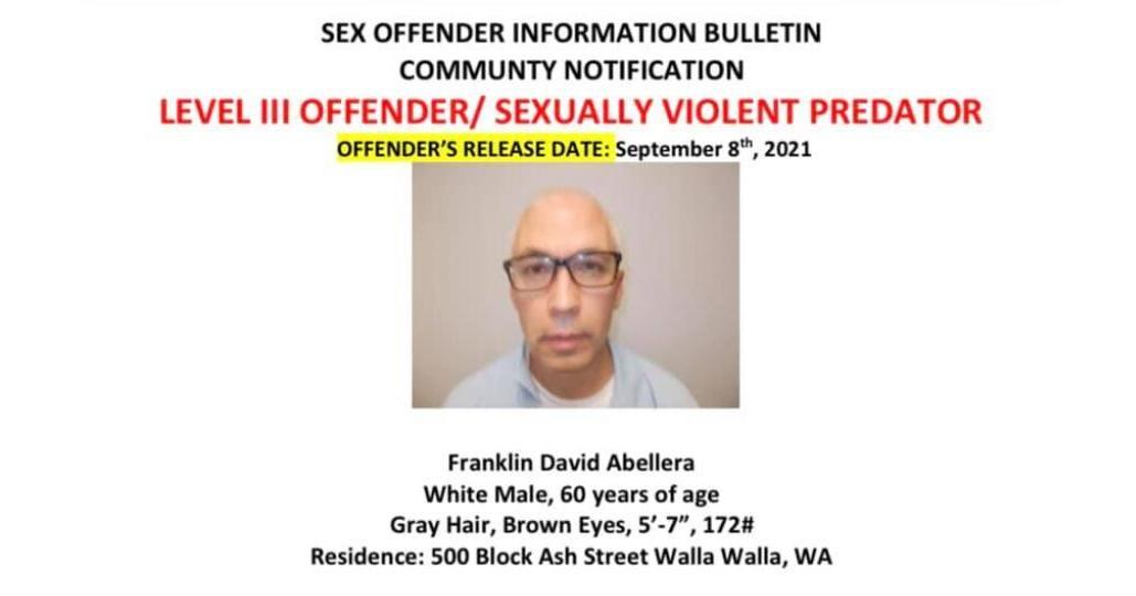 Level III Sex Offender in Walla Walla | News | nbcrightnow.com