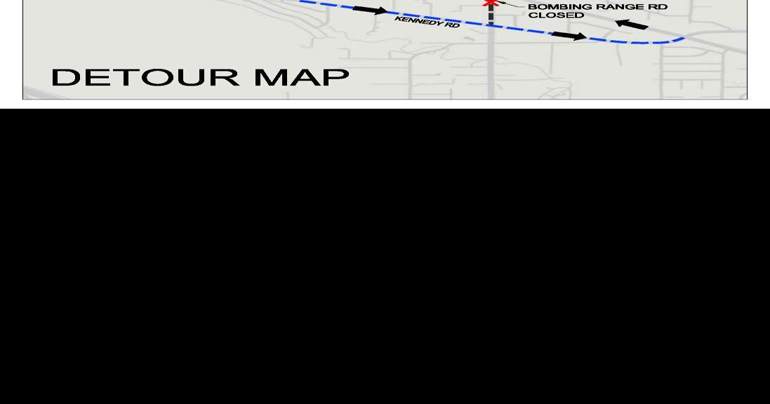 Bombing Range Road construction | | nbcrightnow.com