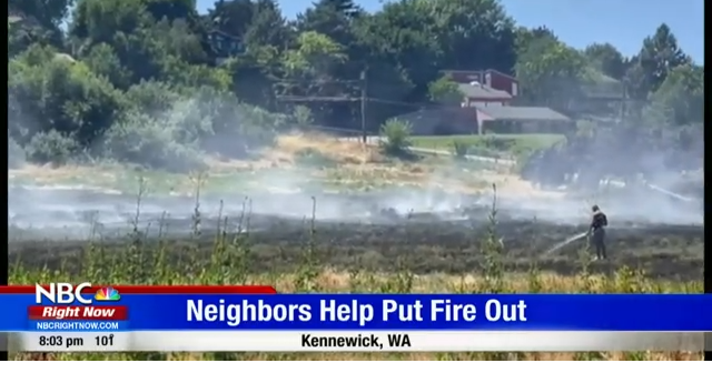 Quick response saves homes from catching fire in Kennewick | Fire ...