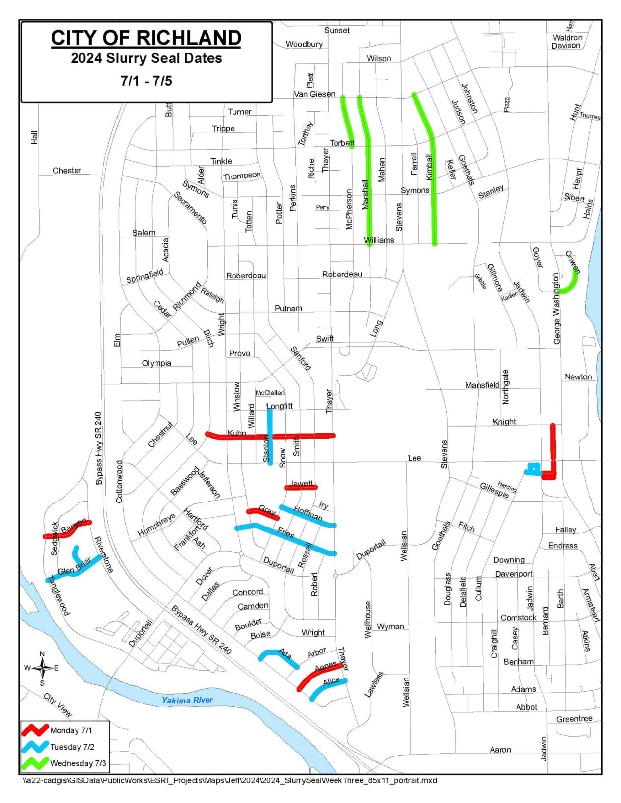 City of Richland enters week 3 of Pavement Preservation Project | News ...