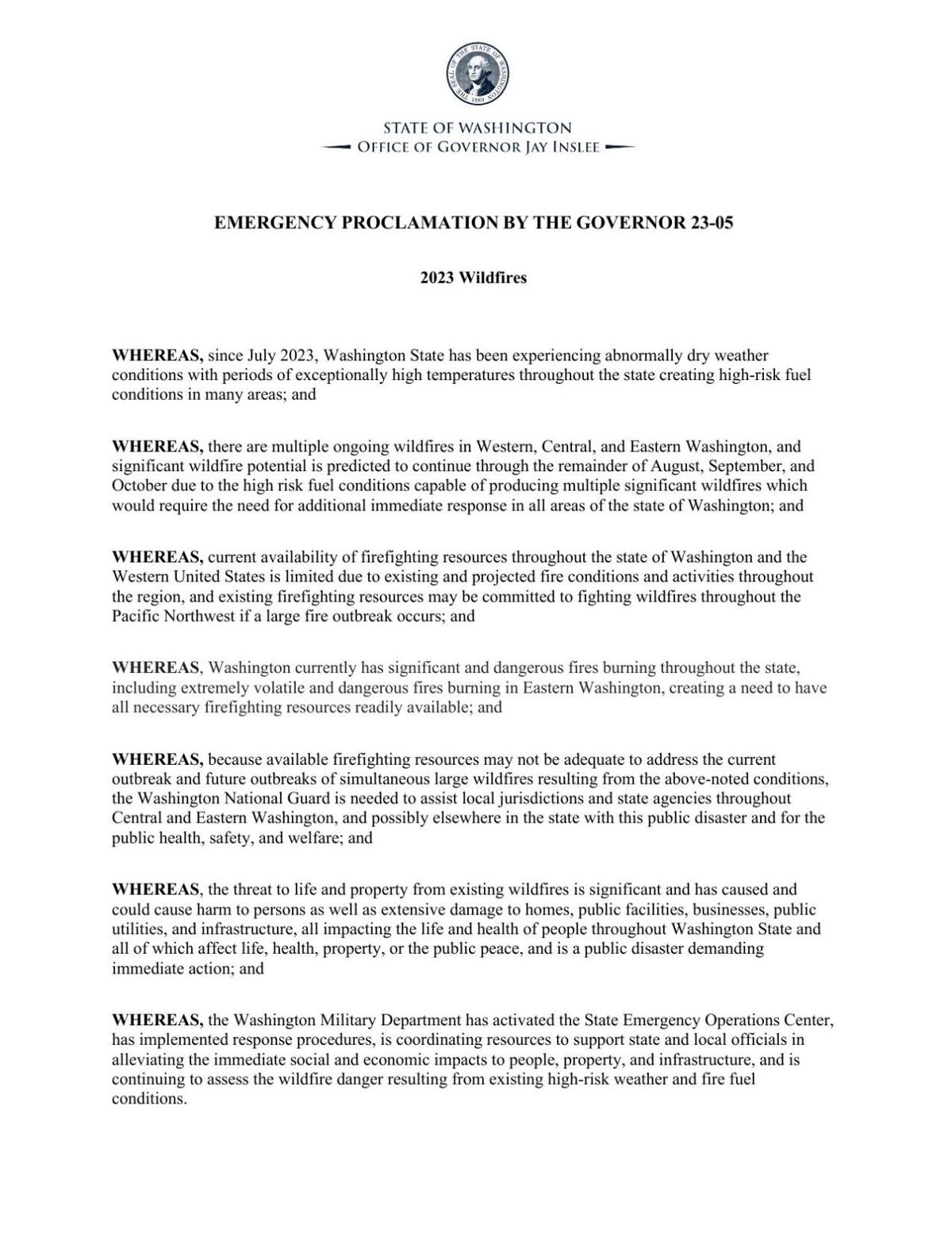 23-05 Emergency Proclamation | | nbcrightnow.com