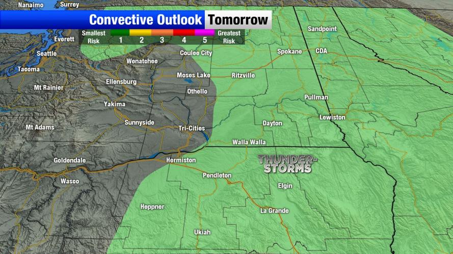 Morning showers tapering off with a chance of thunderstorms this ...