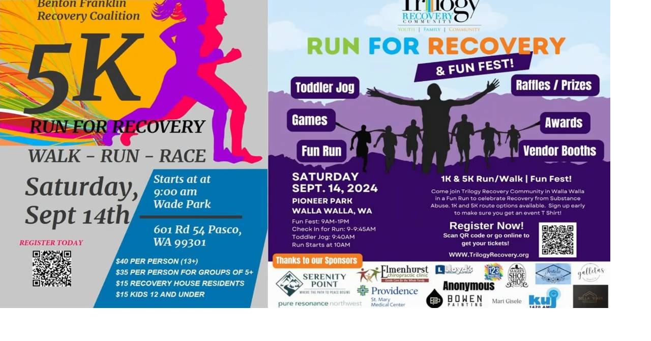 Run for Recovery planned in Pasco, Walla Walla on Sept. 14 | News ...