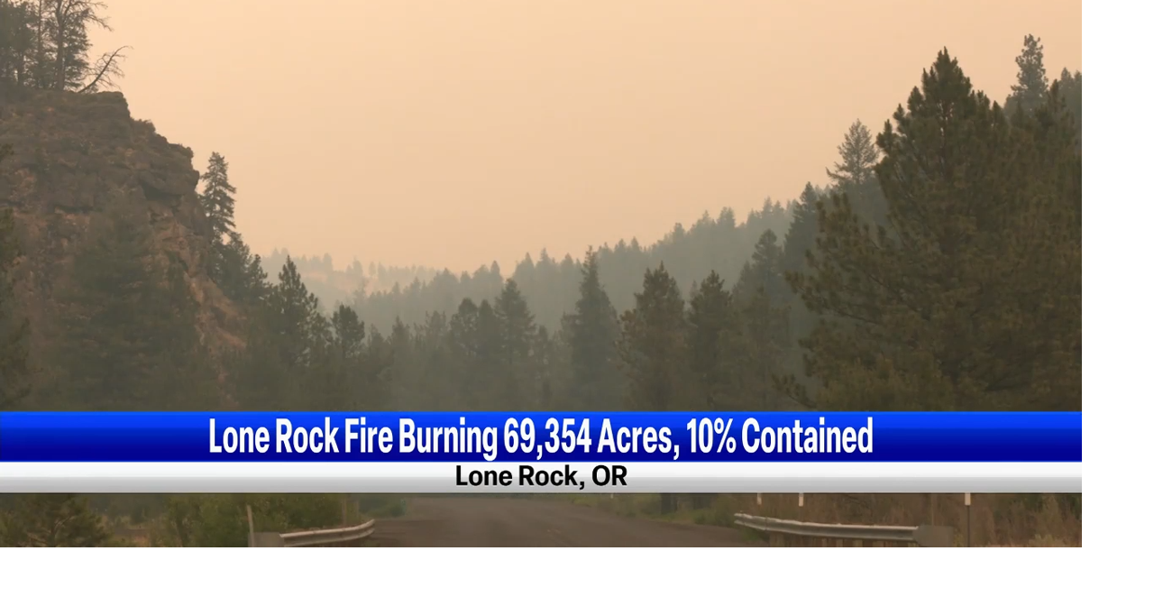 Lone Rock Fire in Oregon 10 percent contained | Top-video | nbcrightnow.com