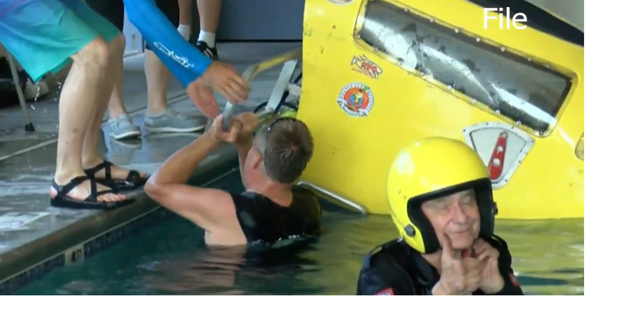 Hydroplane drivers have to be re-certified every year in capsule escape ...